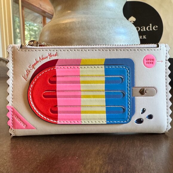 kate spade | Bags | Kate Spade Snack Bar Popsicle Small Slim Bifold ...